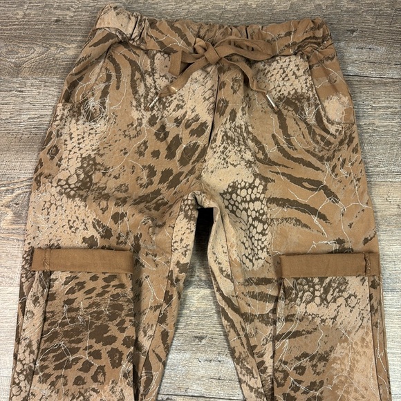 Venti6 | Pants & Jumpsuits | Venti6 Pythonleopard Crinkle Jogger ...